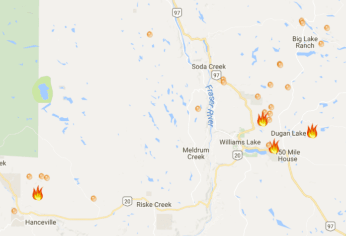 Wildfires continue to rage across BC (MAP & PHOTOS)