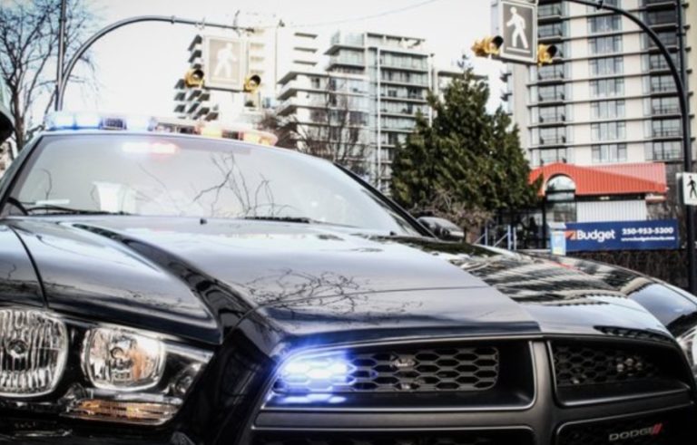 Two police cruisers heavily damaged in downtown Victoria during ...