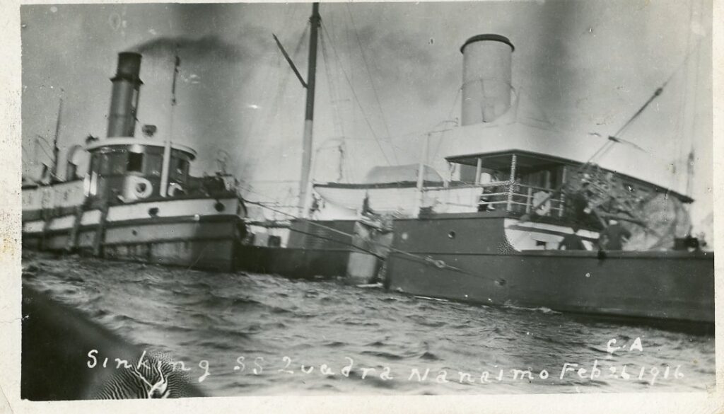 These four infamous shipwrecks occurred around Vancouver Island; here ...