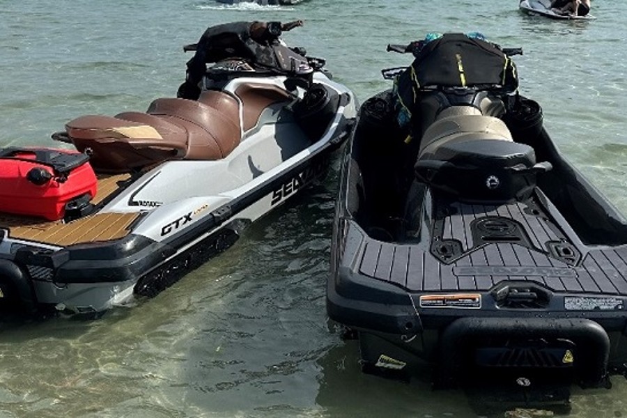 Police seek help locating stolen jet skis and trailer from Qualicum Bay