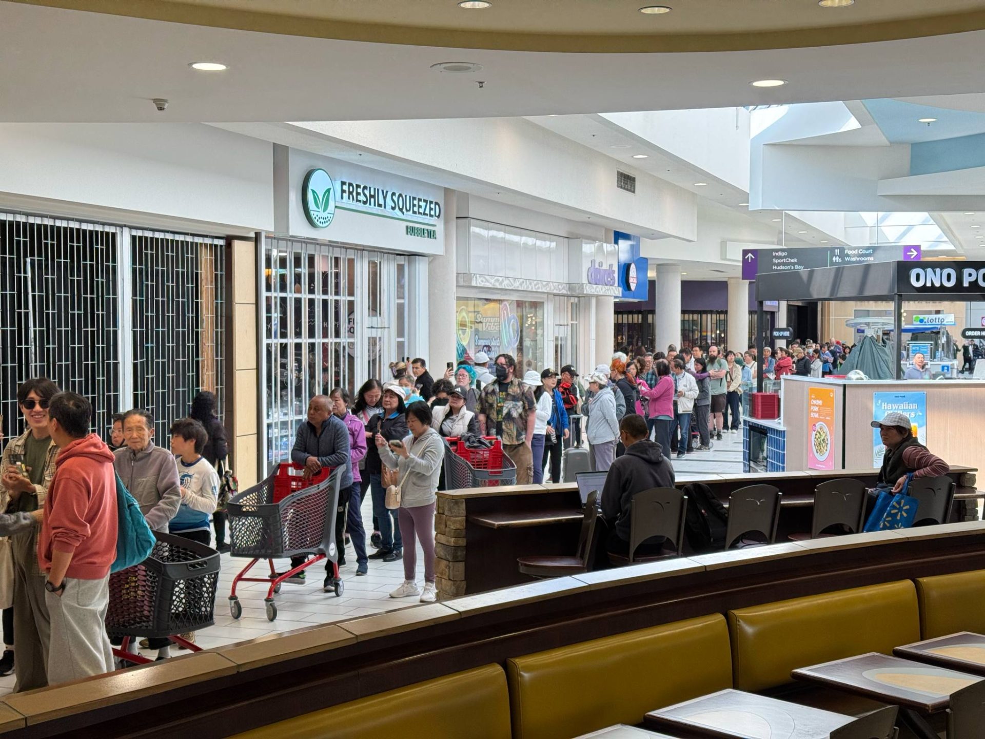 Hundreds turn out for long-awaited H Mart opening at Mayfair in Victoria