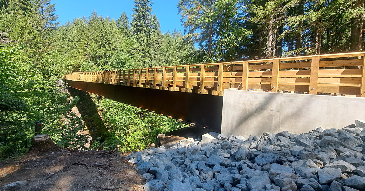 Newly rebuilt bridge over Holt Creek to open on Cowichan Valley Trail ...