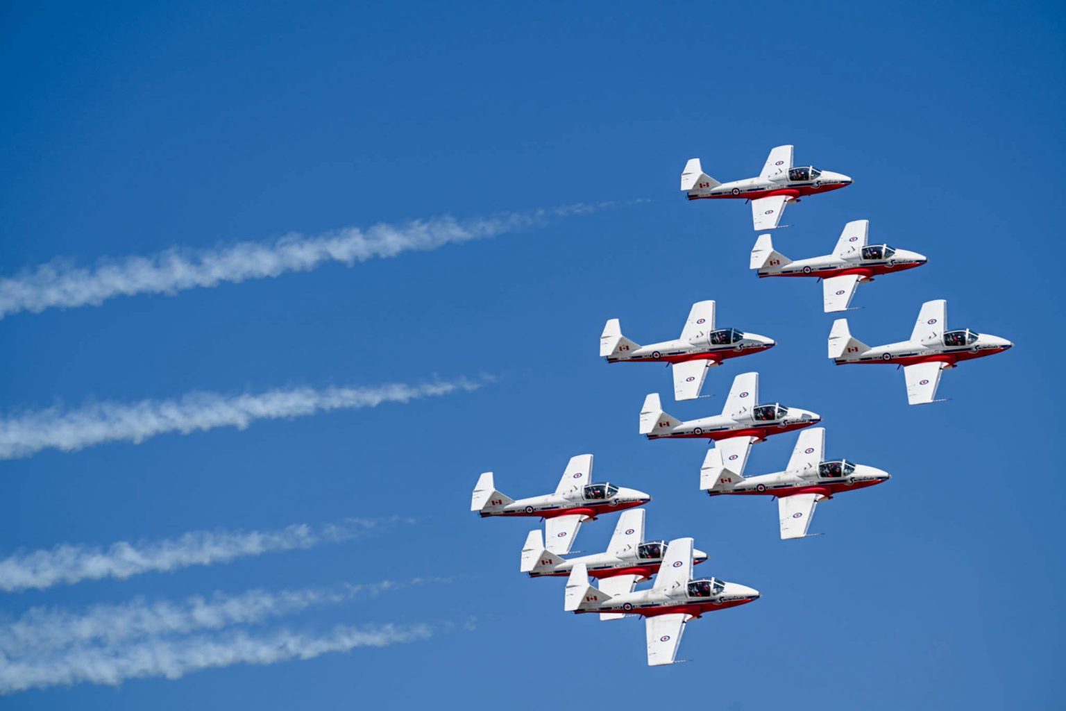 Here's when and where you can catch the Canadian Snowbirds flying over ...