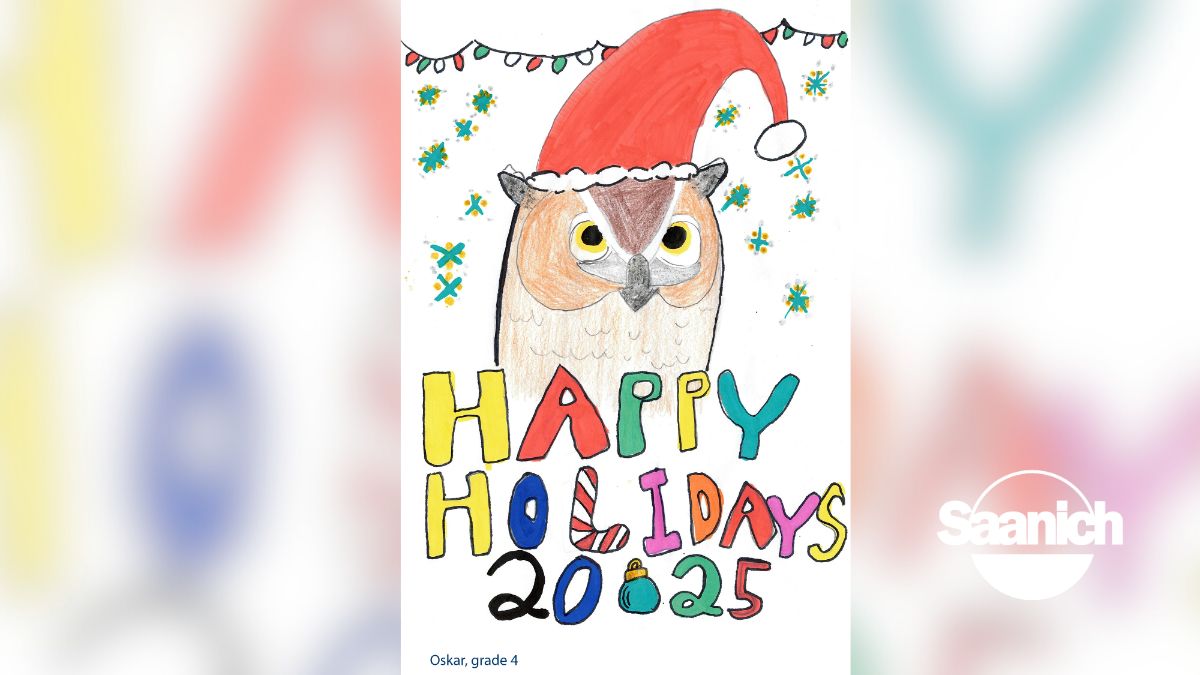 Saanich announces Grade 4 student as winner of annual holiday card contest