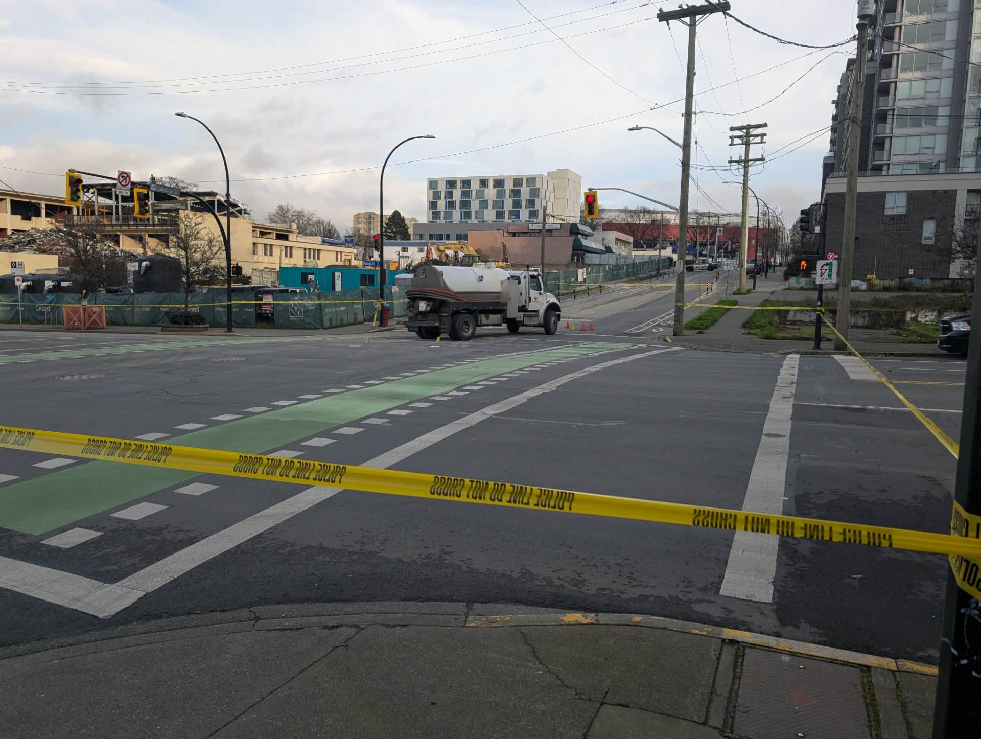 Major downtown Victoria roadway closed after pedestrian struck