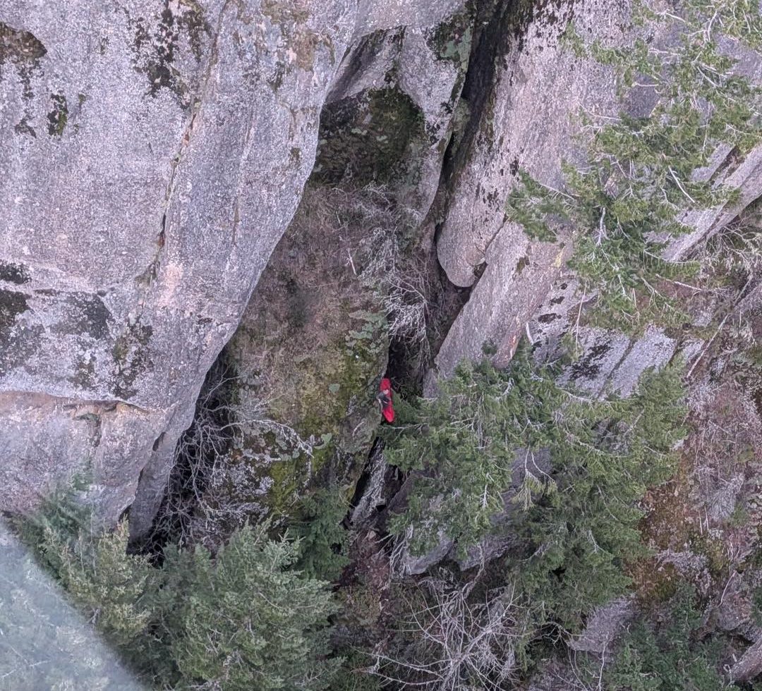 Paraglider in his 70s rescued after cliffside crash on Mount Prevost