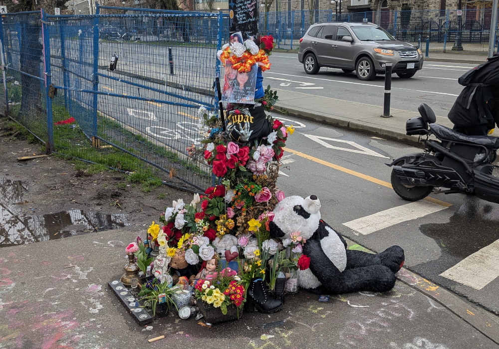 Memorial on Pandora was made to remember unhoused community member who ...