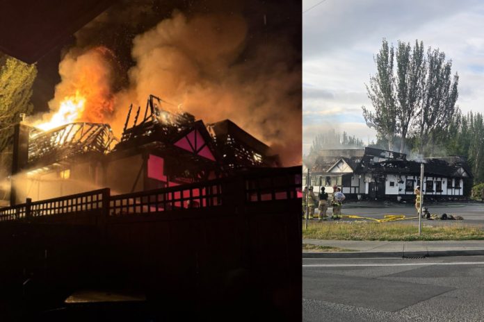Overnight fire destroys longtime Brentwood Bay restaurant building
