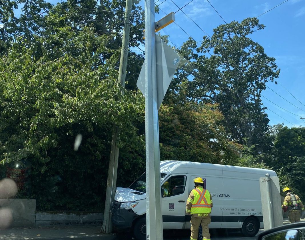 Craigflower Road closed in View Royal following single-vehicle crash