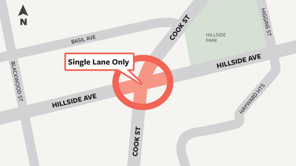 Major delays expected at Cook and Hillside on Tuesday